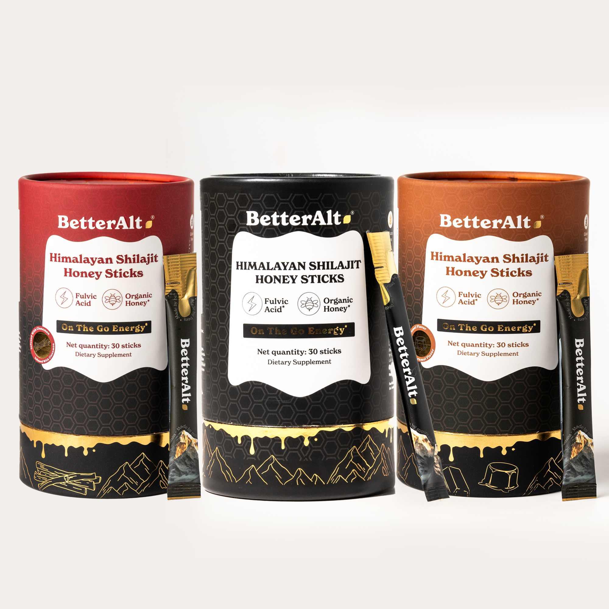 BetterAlt's Himalayan Shilajit honey sticks | Natural Ayuvedic Energy ...