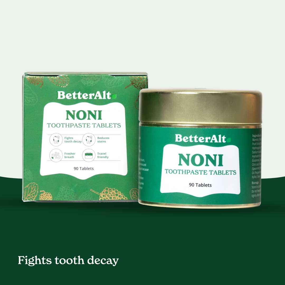 Noni Toothpaste Tablets | Minty Oral Hygiene Essential – BetterAlt